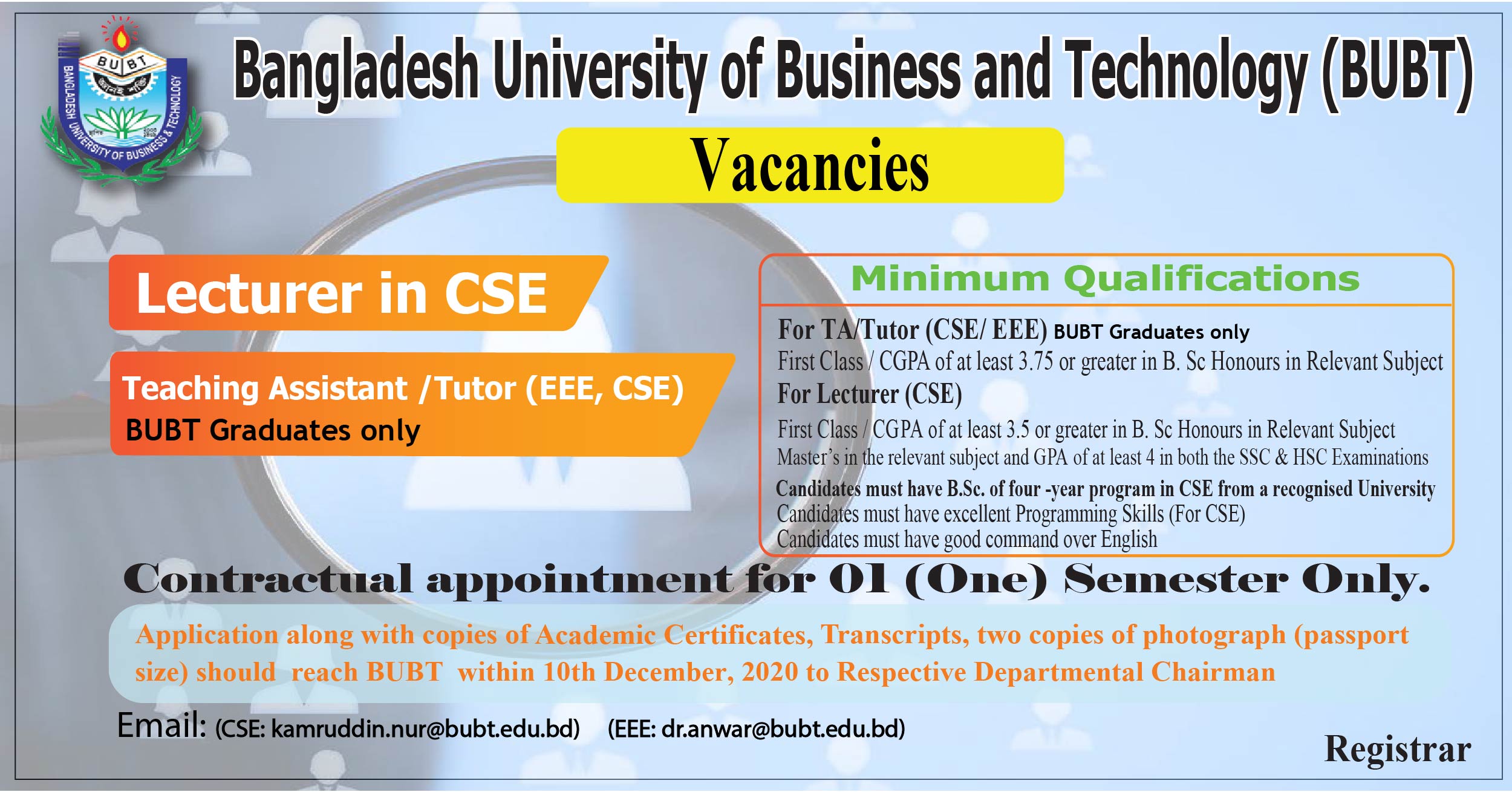 Bangladesh University of Business and Technology (BUBT) | Best Private ...